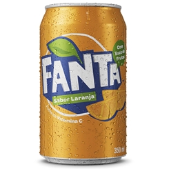 REFRIGERANTE FANTA LARANJA LT 350ML - Refrigerante Fanta Laranja Lata 350ml - FANTA