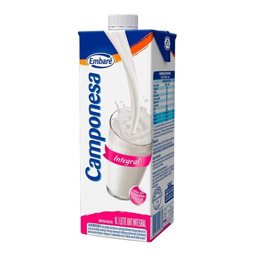 LEITE INTEGRAL LONGA VIDA CAMPONESA 1L - Leite Longa Vida Camponesa ...