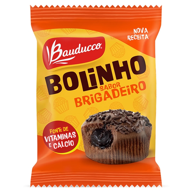 BOLINHO BAUDUCCO BRIGADEIRO 40G - Bolinho Bauduco Brigadeiro 40g - BAUDUCCO