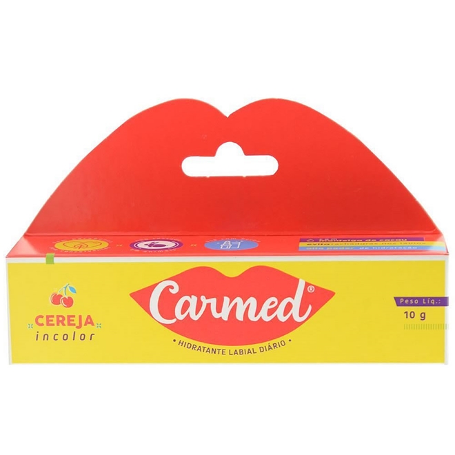 CARMED HIDRAT LABIAL SBR CEREJA 10GR - Carmed Hidratante Labial Sabor Cereja 10g - CARMED