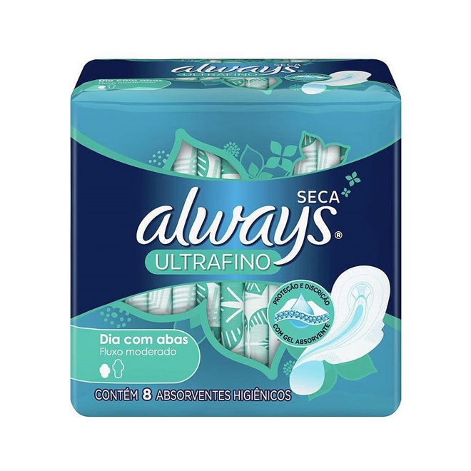 ABSORVENTE ALWAYS ULTRAFINO NOT COM ABAS 8 UNIDADES - Absorvente Always ...
