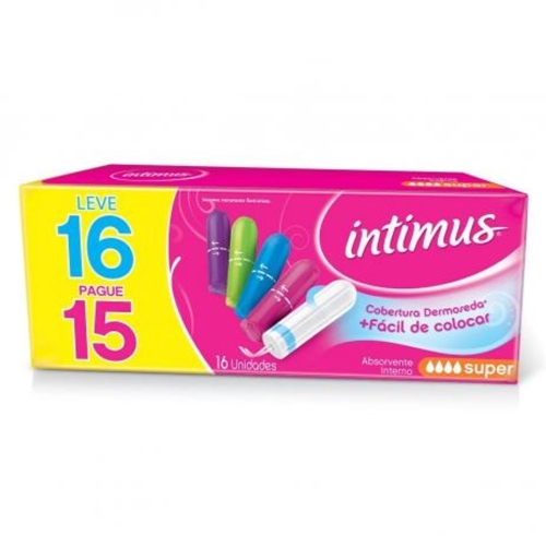 ABS INTERNO INTIMUS SUPER 16UN - Absorvente Interno Intimus Super 16 ...