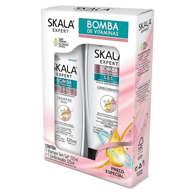KIT SKALA SH325ML + COND325ML BOMBA DE VITAMINAS - Kit Skala Bomba de ...