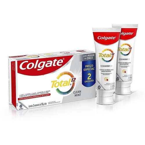 CREME DENTAL COLGATE TOTAL 12 CLEAN MINT 90G 2UN - Kit Creme Dental ...