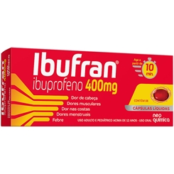 IBUFRAN 400MG 8 CAPS - Ibufran 400mg 8 Cápsulas - NAO INFORMADO