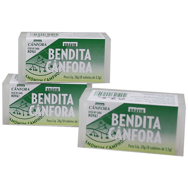 CANFORA BRAVIR ESTOJO C/8 TABLES - Bendita Cânfora Bravir Refinada 8 ...
