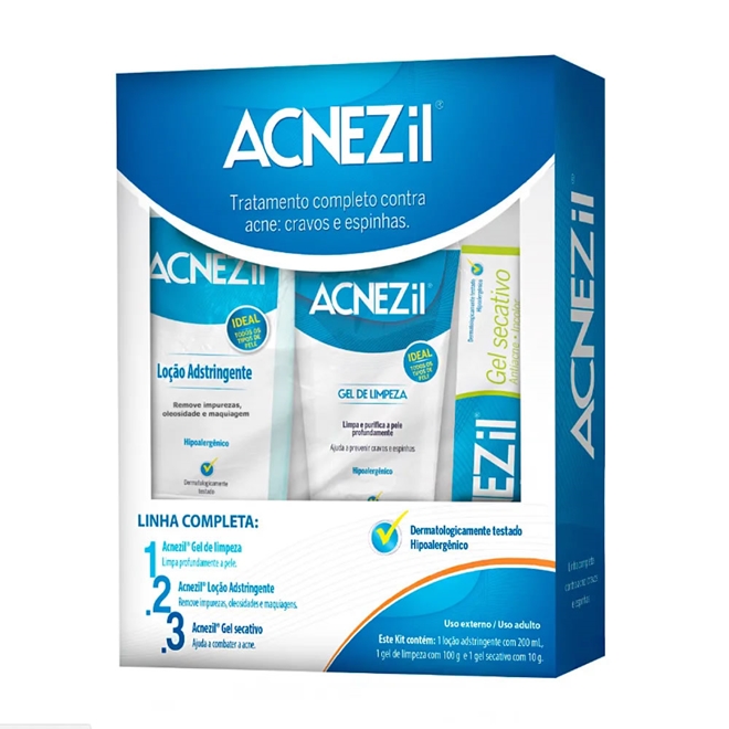 KIT ACNEZIL TRATAMENTO COMPLETO - Kit Acnezil Tratamento Completo - NAO ...