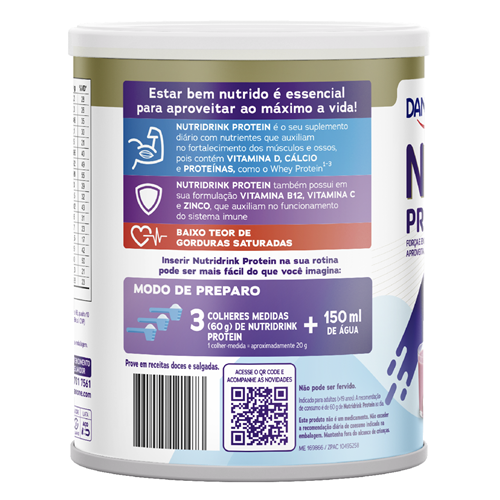 Complemento Alimentar Nutridrink Protein sem Sabor Adulto 350g ...