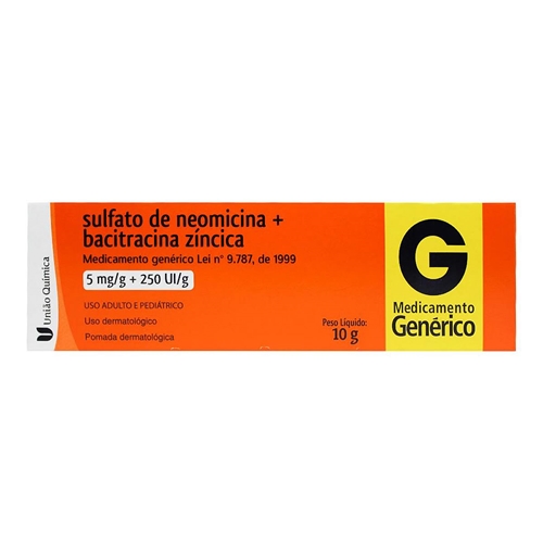 Neomicina + Bacitracina Zíncica Pomada 10g - Neomicina + Bacitracina ...