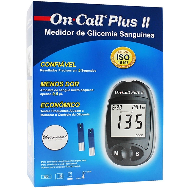 MONITOR GLTIRA GLICOSE FRASCO 50 BRANCA ONCALL PLUS CX5 - Monitor de ...