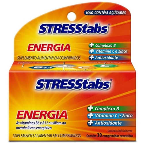 STRESSTABS C/ZINCO 600MG C/30 COMP - Stresstabs Energia 30 Comprimidos ...
