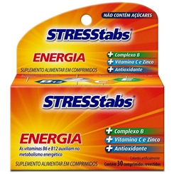STRESSTABS C/ZINCO 600MG C/30 COMP - Stresstabs Energia 30 Comprimidos ...