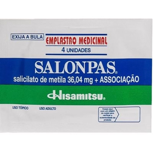 SALONPAS EMPLASTRO PEQUENO C/4 - Salonpas adesivos Pequeno Com 4 ...