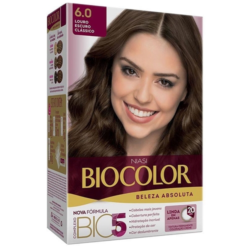 Tintura Biocolor Kit Creme Louro Escuro Clássico Nº 6.0 - Tintura ...