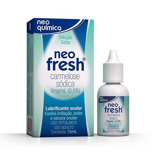 Neo Fresh 5mg/ml Solução Oftalmológica 15ml - Neo Quimica - Neo Fresh ...