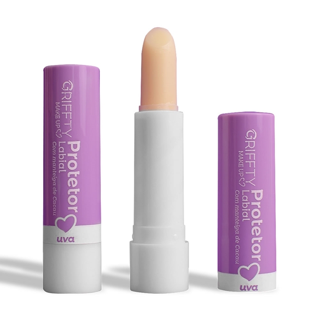 Protetor Labial Griffty Uva 4g - Protetor Labial Griffty Uva 4g - NAO ...