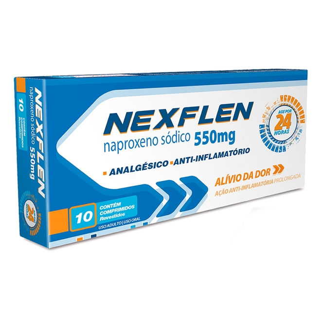 Nexflen 550mg 10 Comprimidos - Nexflen 550mg 10 Comprimidos - LEGRAND