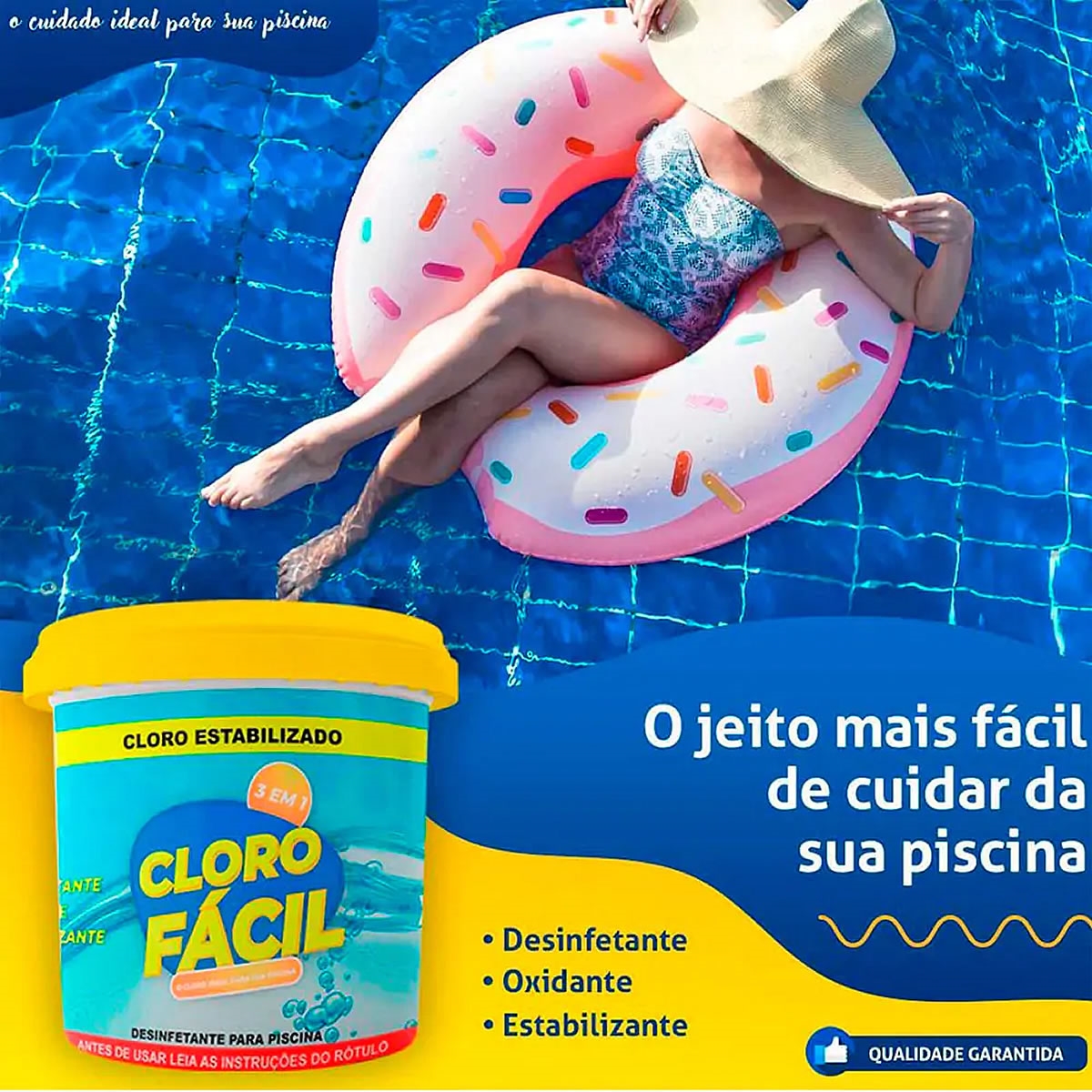Kit Cloro Fácil Ultraclor 10Kg + Pastilha de Cloro Ultraclor 200g - Kit ...