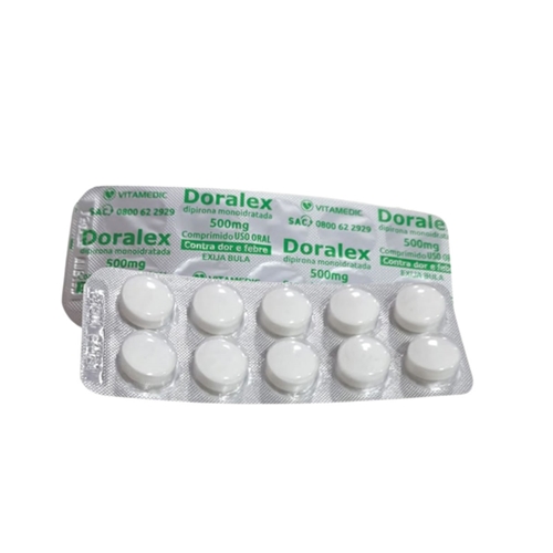 Dipirona Doralex 500mg 10 Comprimidos - Dipirona Doralex 500mg 10 ...