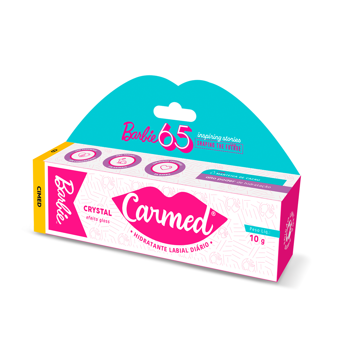 Kit 12 Unidades Hidratante Labial Carmed Fini Banana/Beijos/Dentadura/BFF Beijinhos/BFF Rosa ...