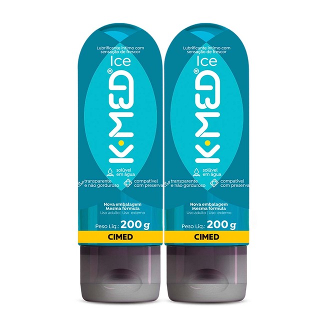 Kit 2 Unidades Lubrificante Íntimo K-med Ice 200g - CIMED
