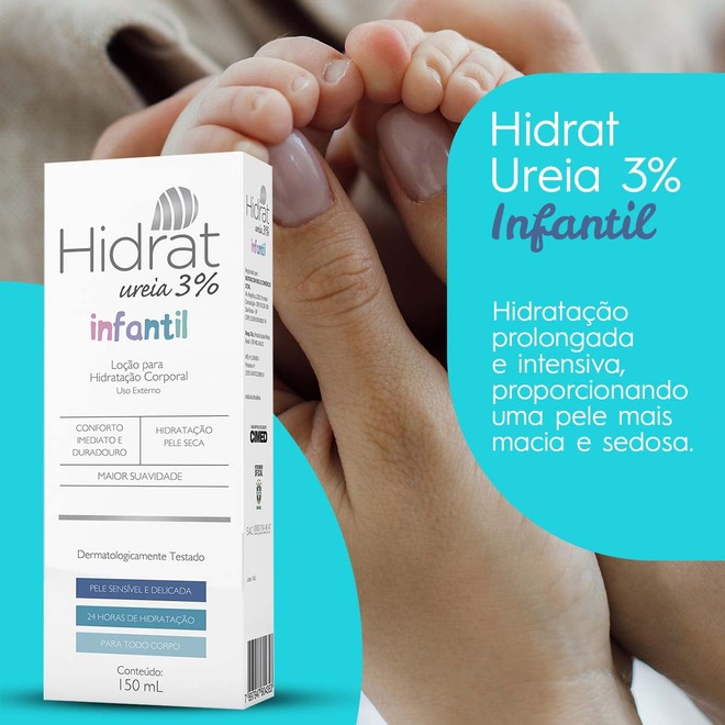 Kit c/ 6 Hidrat Ureia 3% Loção Hidratante Infantil 150ml - CIMED